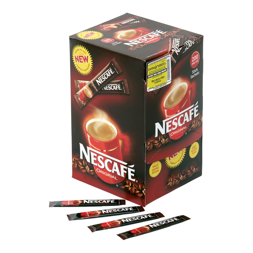Nescafe Original Coffee Sachet Sticks - Pack of 200 | Tiger Supplies
