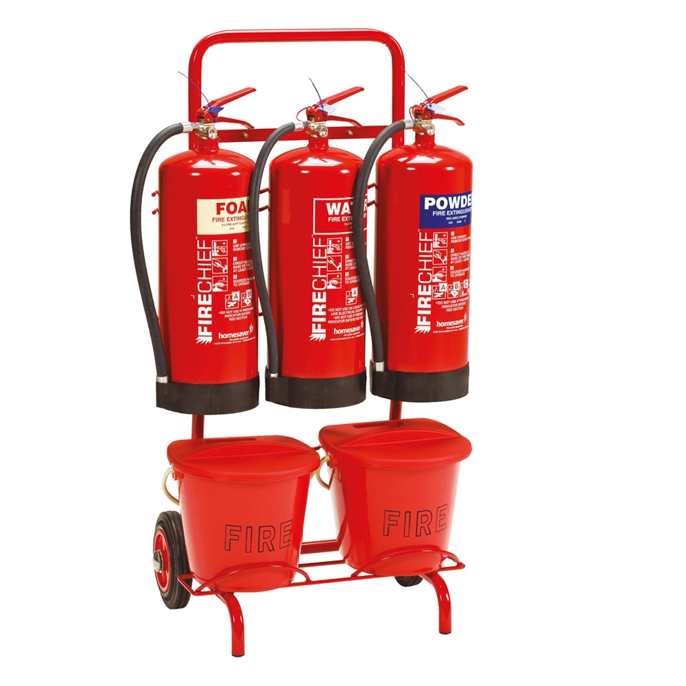 Triple Metal Fire Trolley | Tiger Supplies